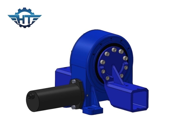 C5 Coating Vertical Solar Slew Drive Gearbox IP66 For Waterproof 6 Inch