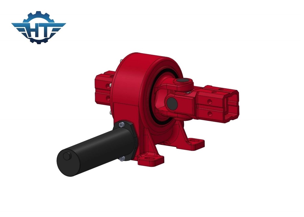 VE7 Vertical Single Axis Solar Tracking Slewing Drive Gearbox For Solar ...