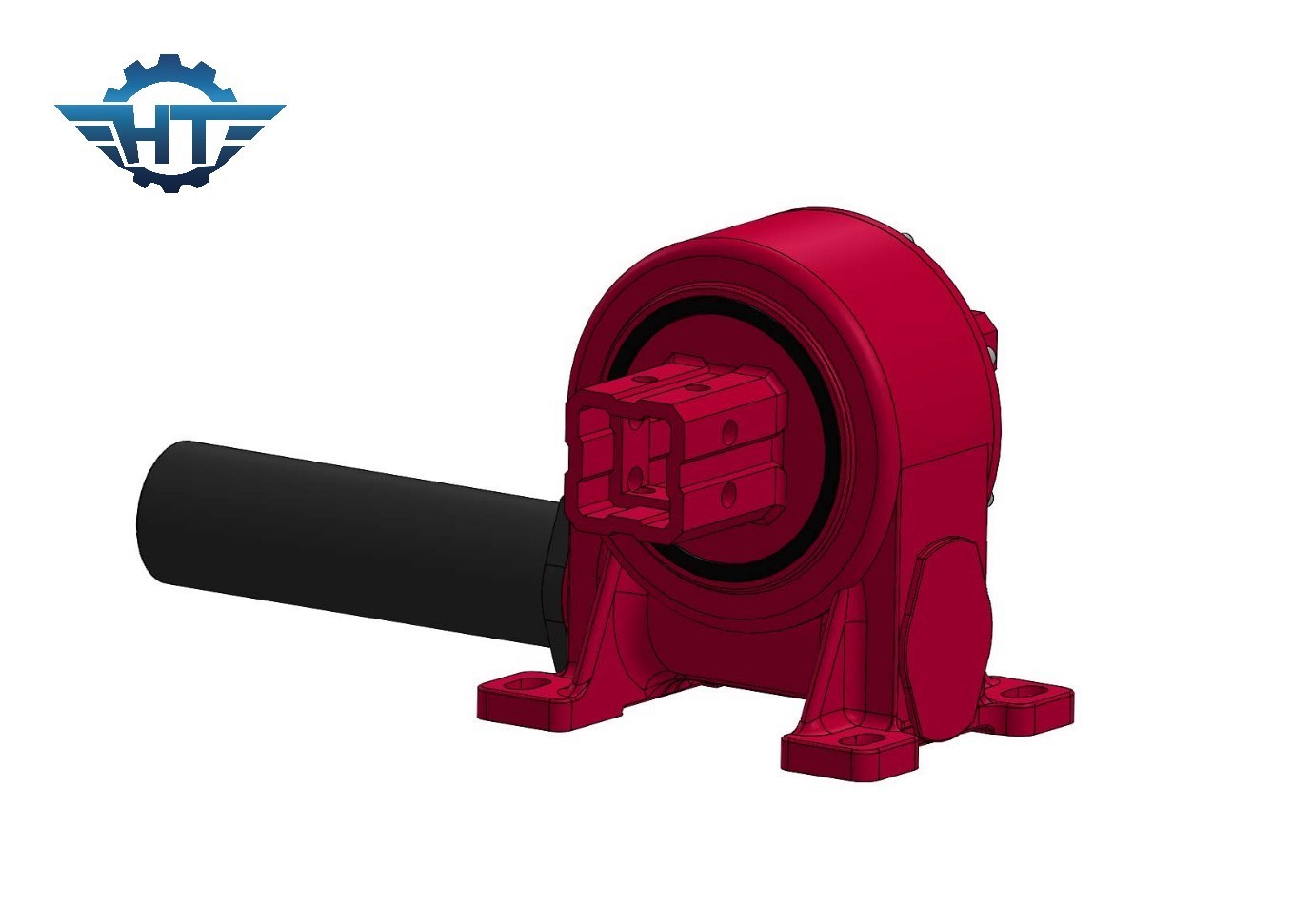 High Load Capacity 12" Slew Drive Gearbox For Reliable Solar Tracking ...