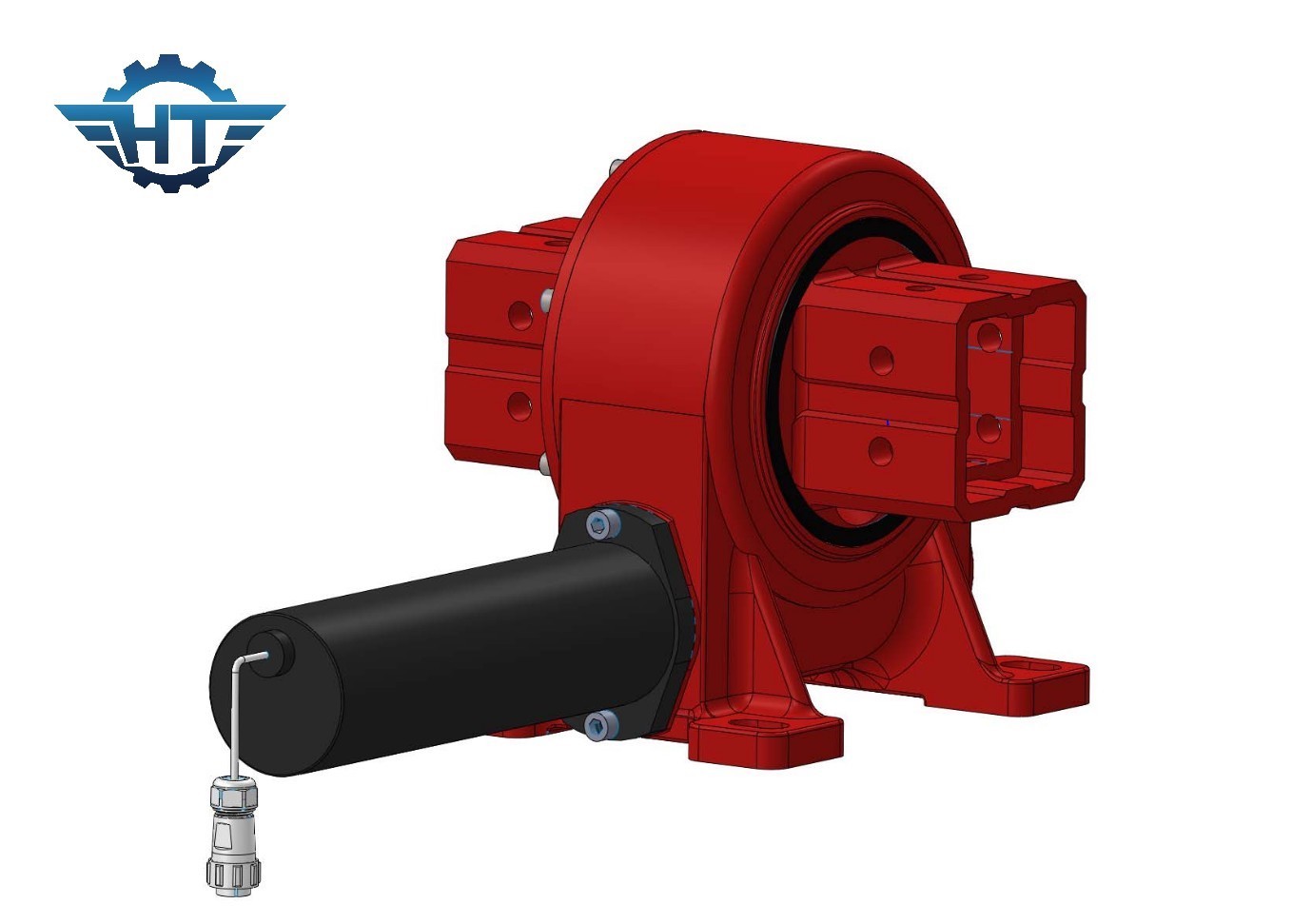 Single Axis Slew Drive With Electric Motor PV Solar Tracking System