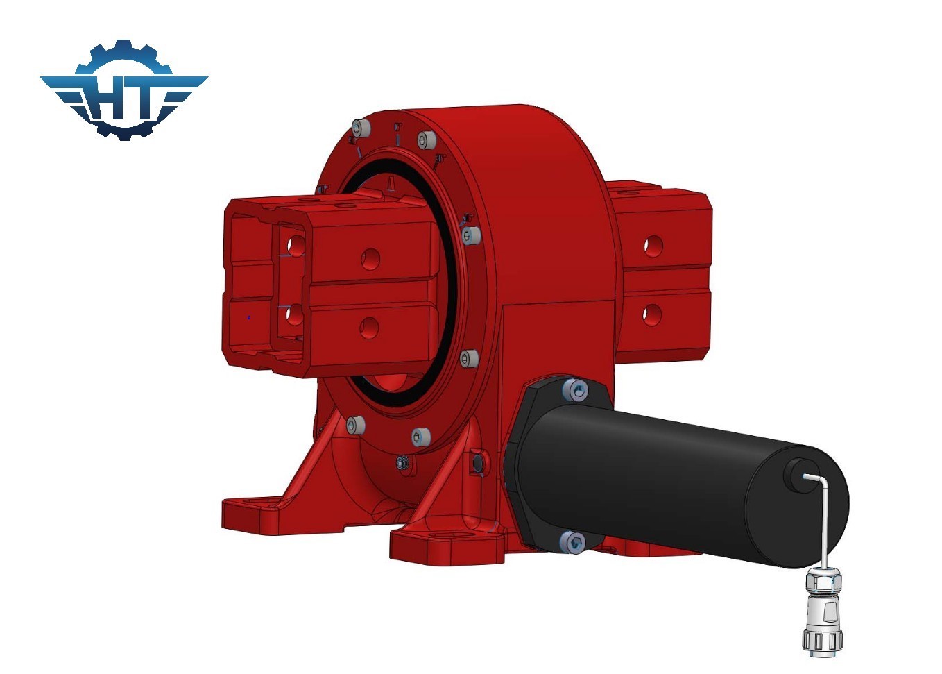 Single Axis Slew Drive With Electric Motor 30 Years Field Life PV Solar ...