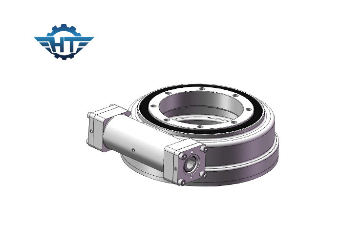 Hourglass Worm Slew Drive Gearbox With 24 VDC Planetary Gear Motors For ...