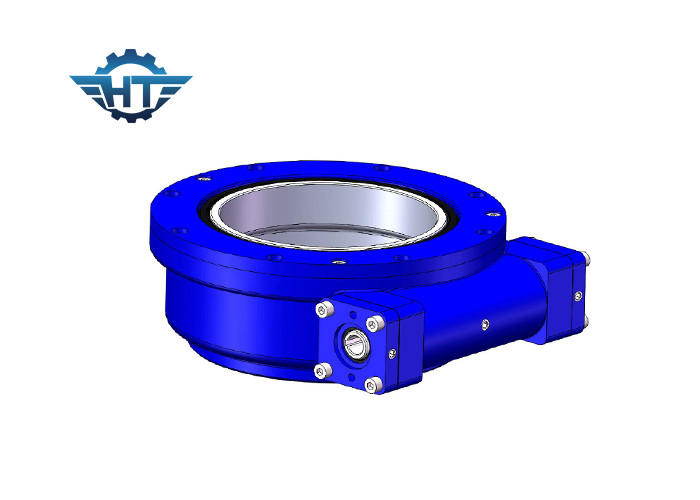 SE7 IP66 Horizontal Mounted Slew Drive Gearbox With Hydraulic Motor For ...