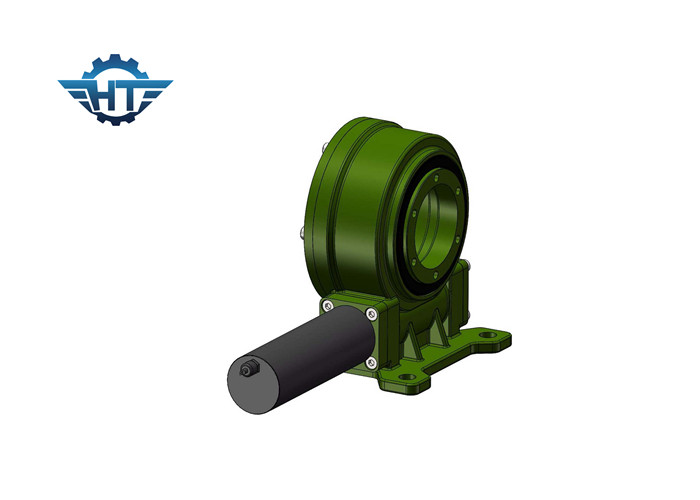 Solar Trackers Vertical Worm Gear Slew Drive With 24VDC Planetary ...