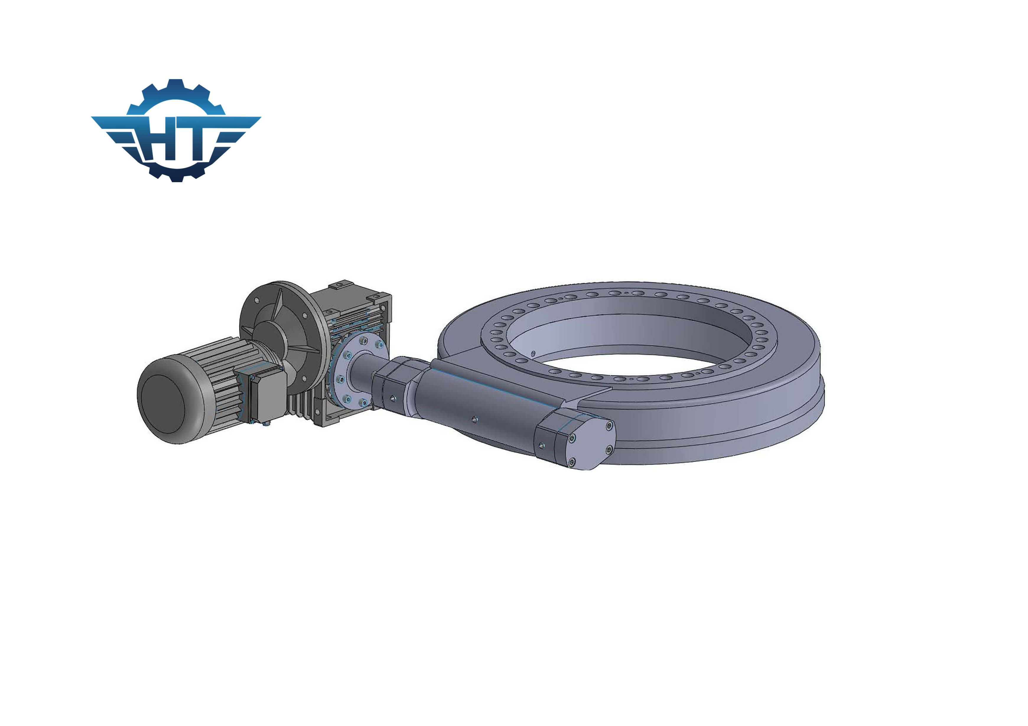 21 Inch Single Axis Slew Drive Gearbox Self Locking Strong Torque ...