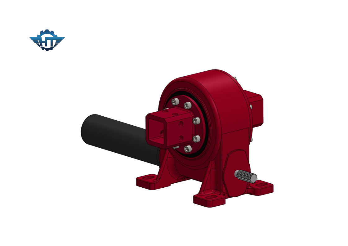 VE7 Enveloping Worm Gear Slew Drive Gearbox For Horizontal Single Axis