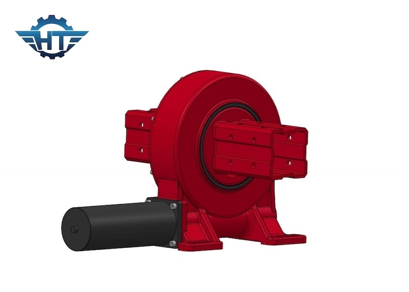 Single Axis Vertical Solar Slew Drive With Electrical Motor For Solar ...