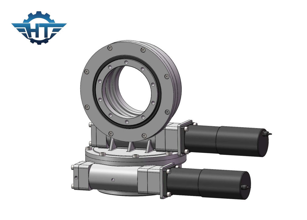 Worm Gear Dual Axis Slewing Drive Gearbox Self Locking For Home Solar ...