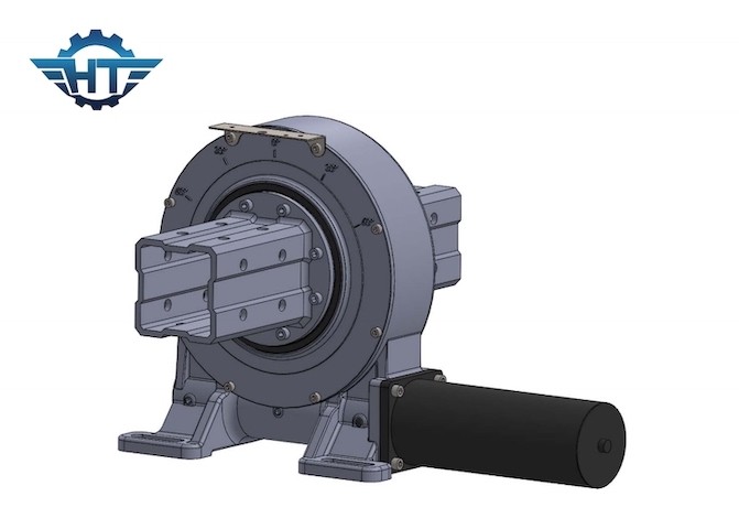Small 24V DC Solar Slewing Drive With Enclosed Housing For PV Panel System