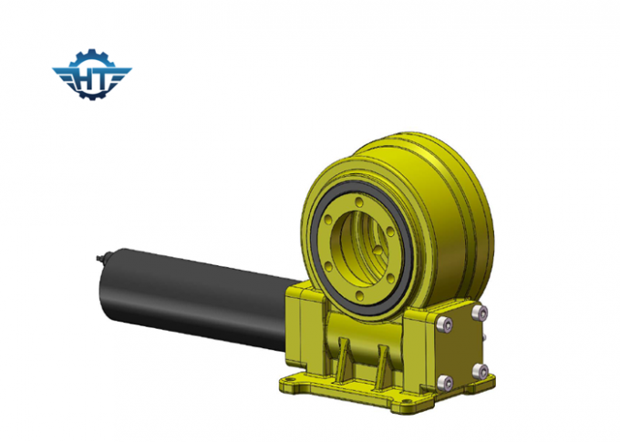 Single Axis 0.1 Degree Backlash Slewing Ring Gear Reducer With Electric ...